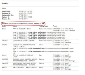 View Member Response - Georgia 811